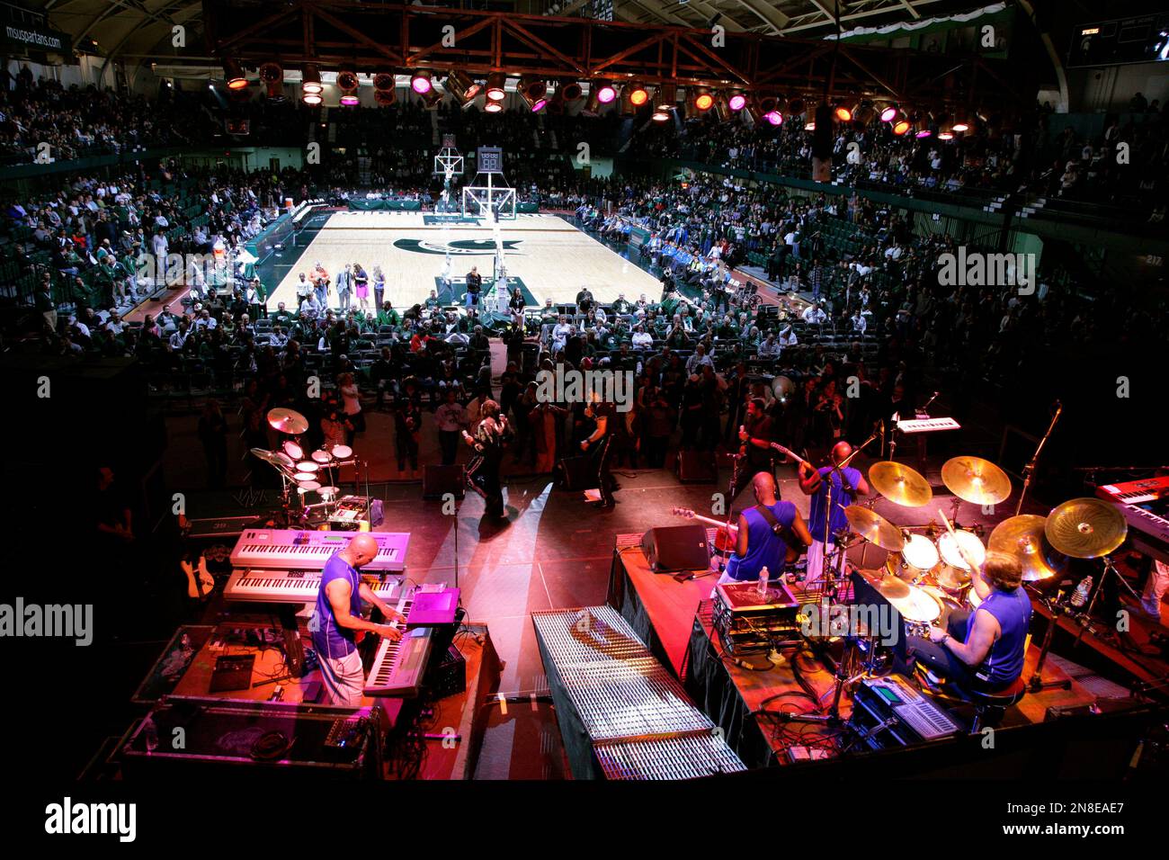 The Commodores perform before the start of the Michigan State vs ...