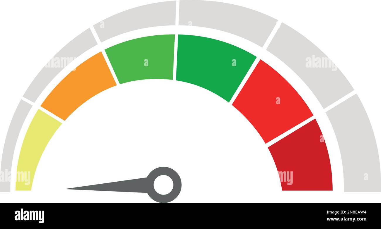 Vector Illustration Of Speedometer Icon Stock Vector Image And Art Alamy