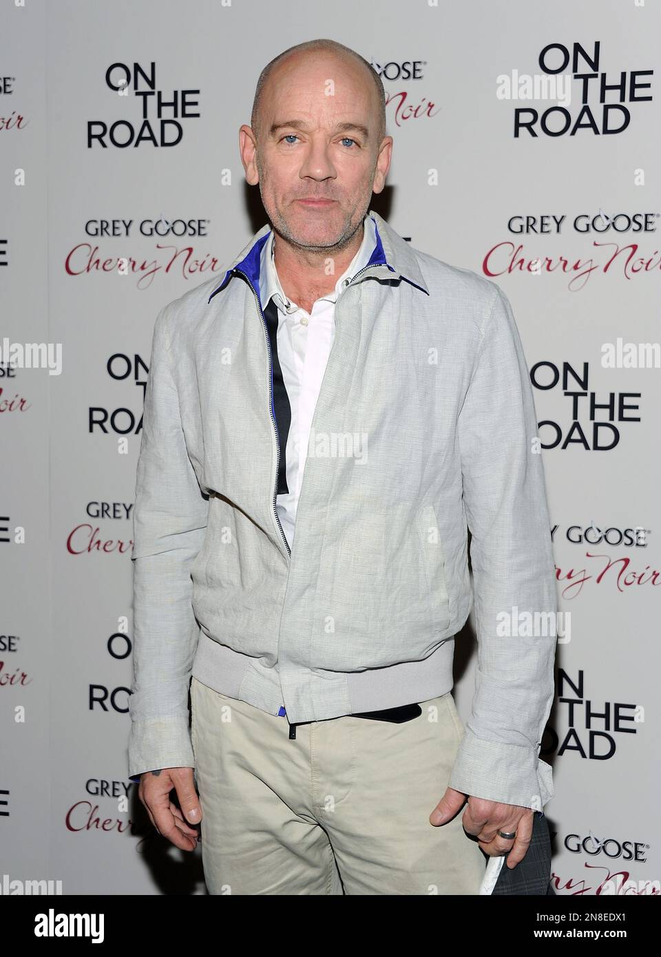 Michael Stipe attends the premiere of "On The Road" at the SVA Theater ...
