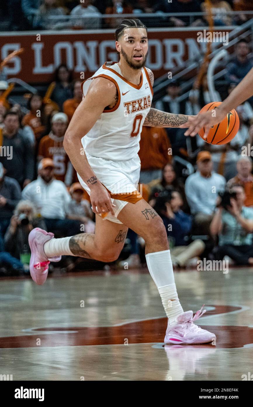 Texas, USA. 11th Feb, 2023. Timmy Allen #0 of the Texas Longhorns in ...