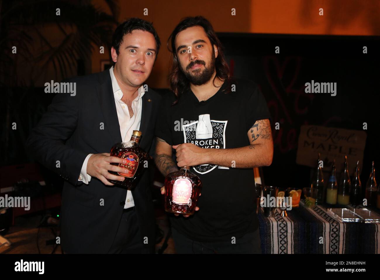 Master of Wiskey Gerry Graham and Elad Zvi, during the Crown Royal ...