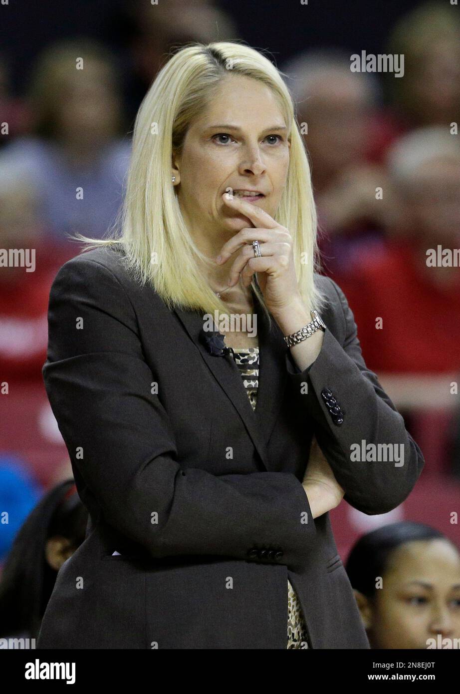 Maryland head coach Brenda Frese looks on during an NCAA college ...