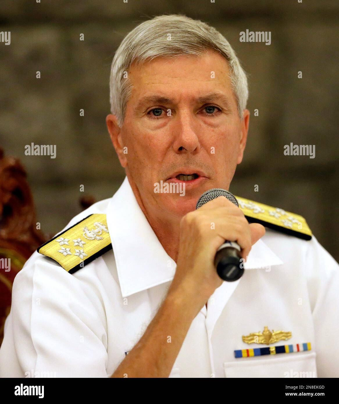U.S. Admiral Samuel Locklear III, Commander of the U.S. Pacific Command ...