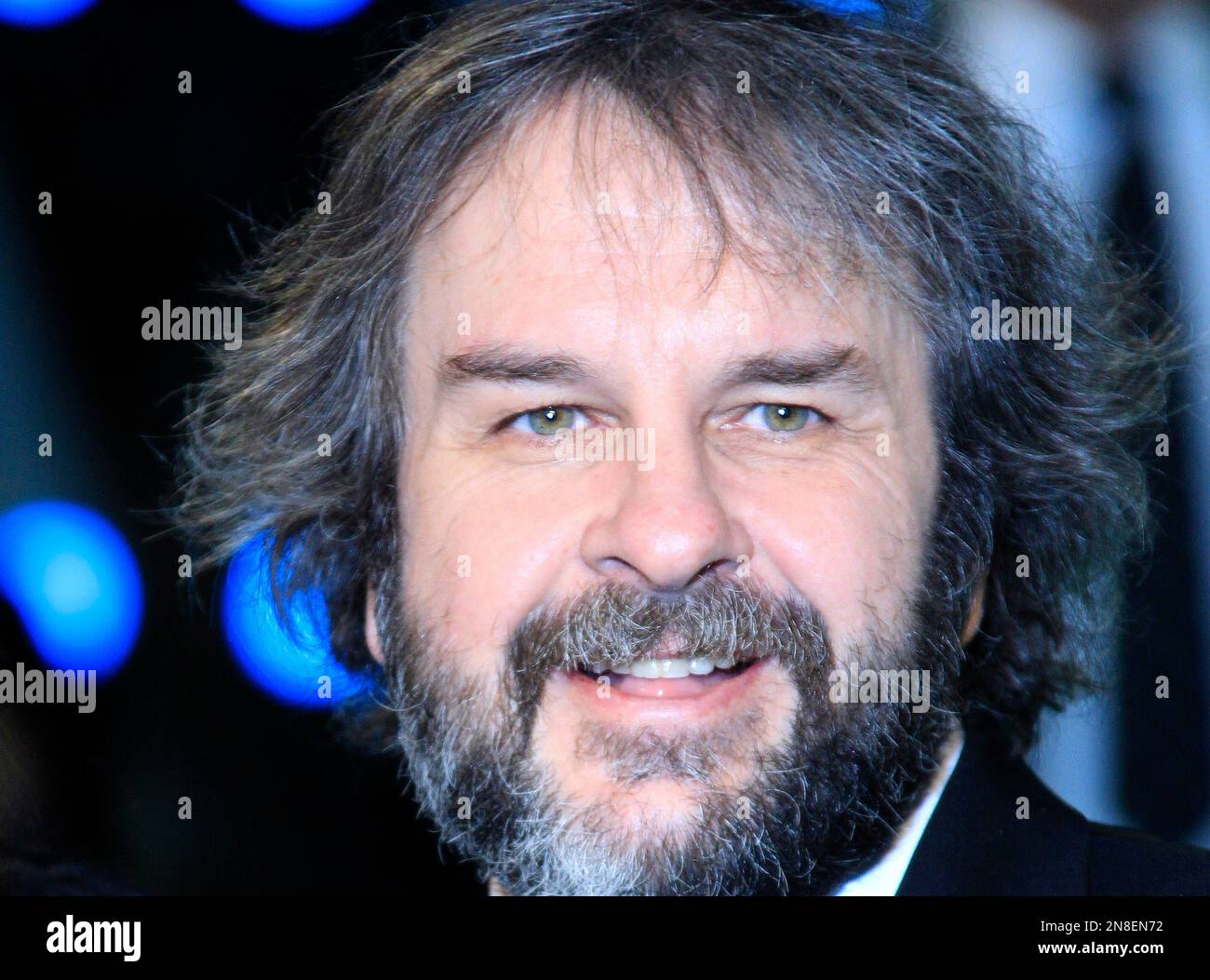 Director Sir Peter Jackson arrives on the red carpet at a Leicester ...