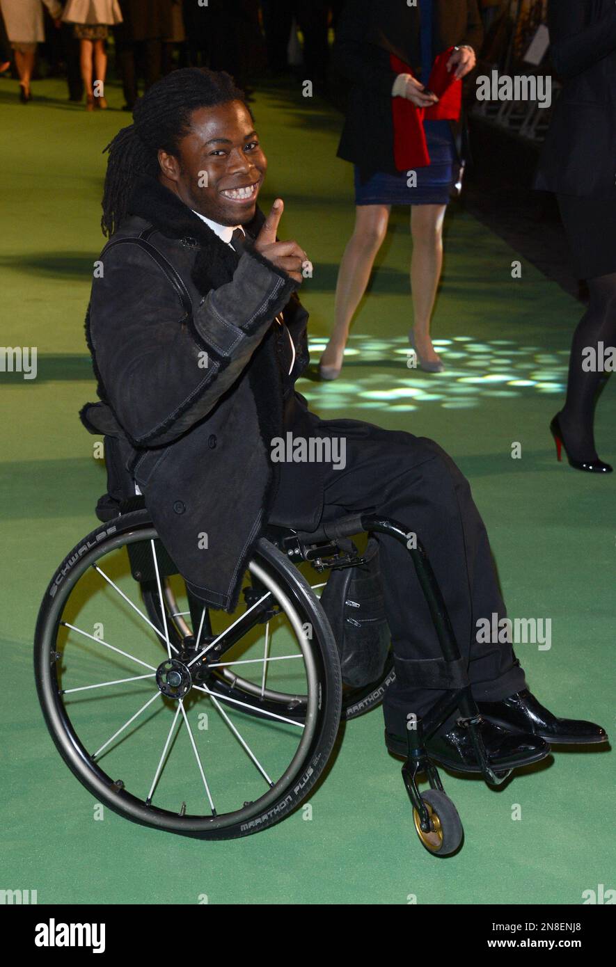 Ade Adepitan seen at the UK premiere of The Hobbit: An Unexpected ...