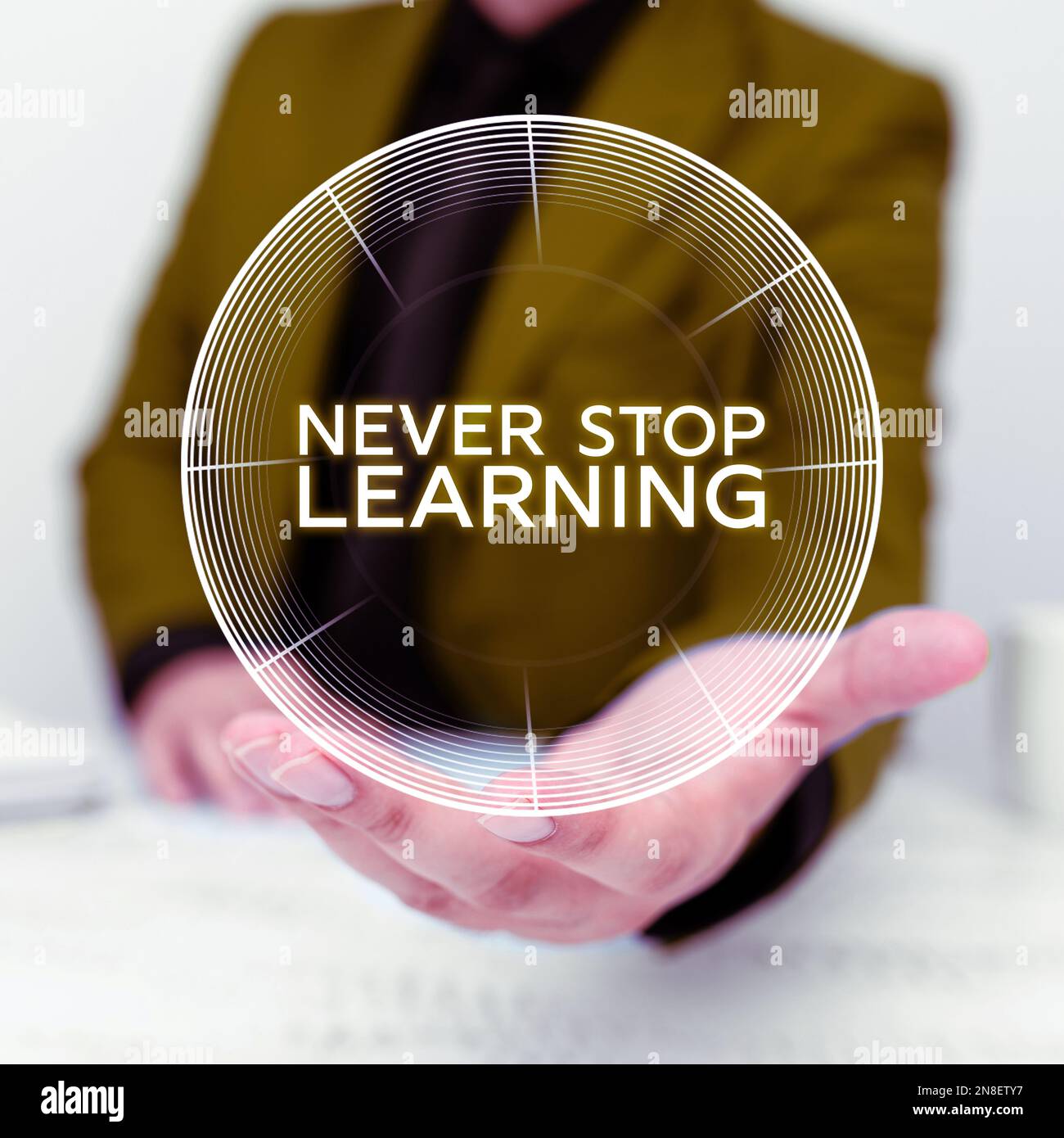 Conceptual caption Never Stop Learning. Business overview Continue to ...