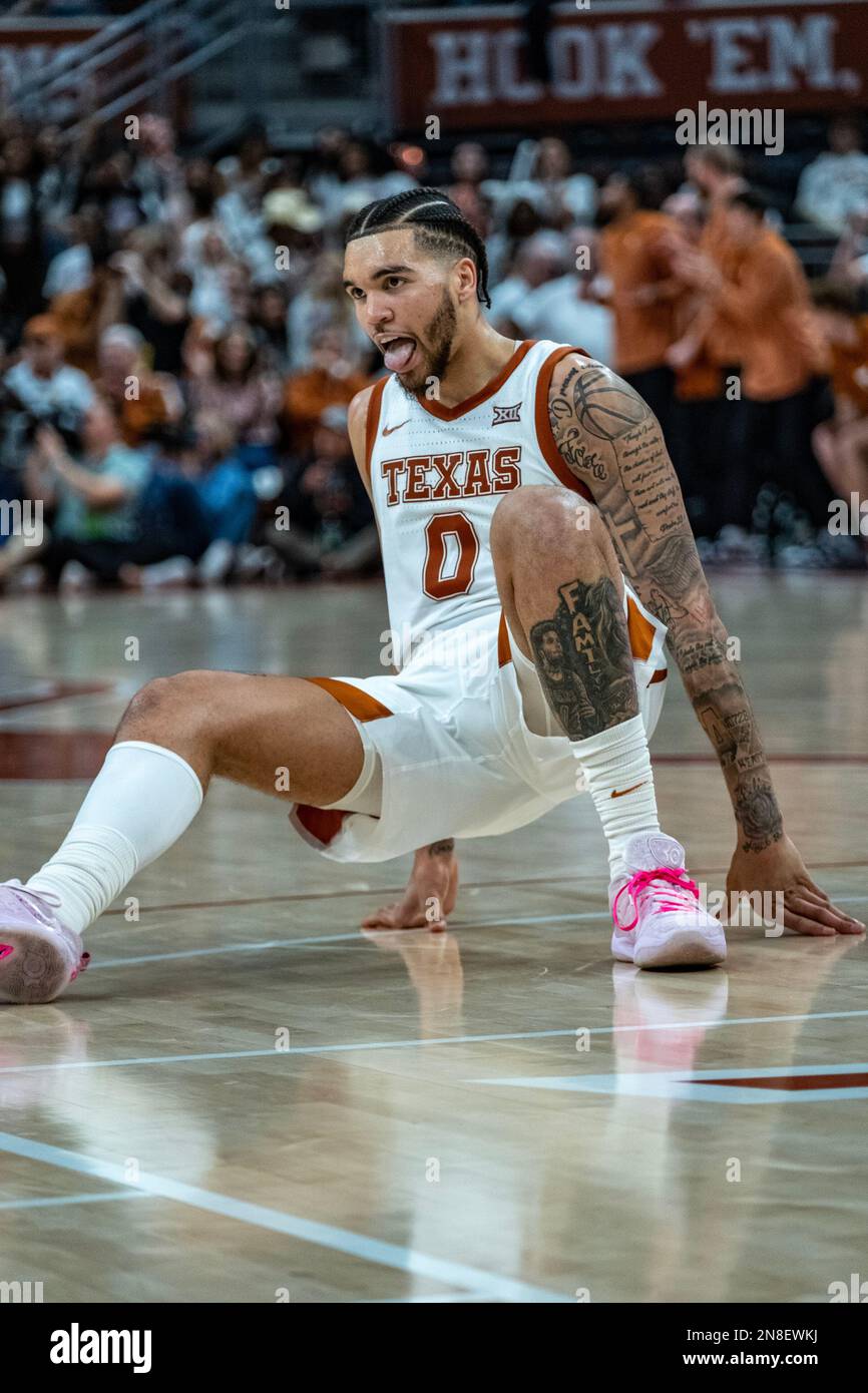 Texas, USA. 11th Feb, 2023. Timmy Allen #0 of the Texas Longhorns in ...