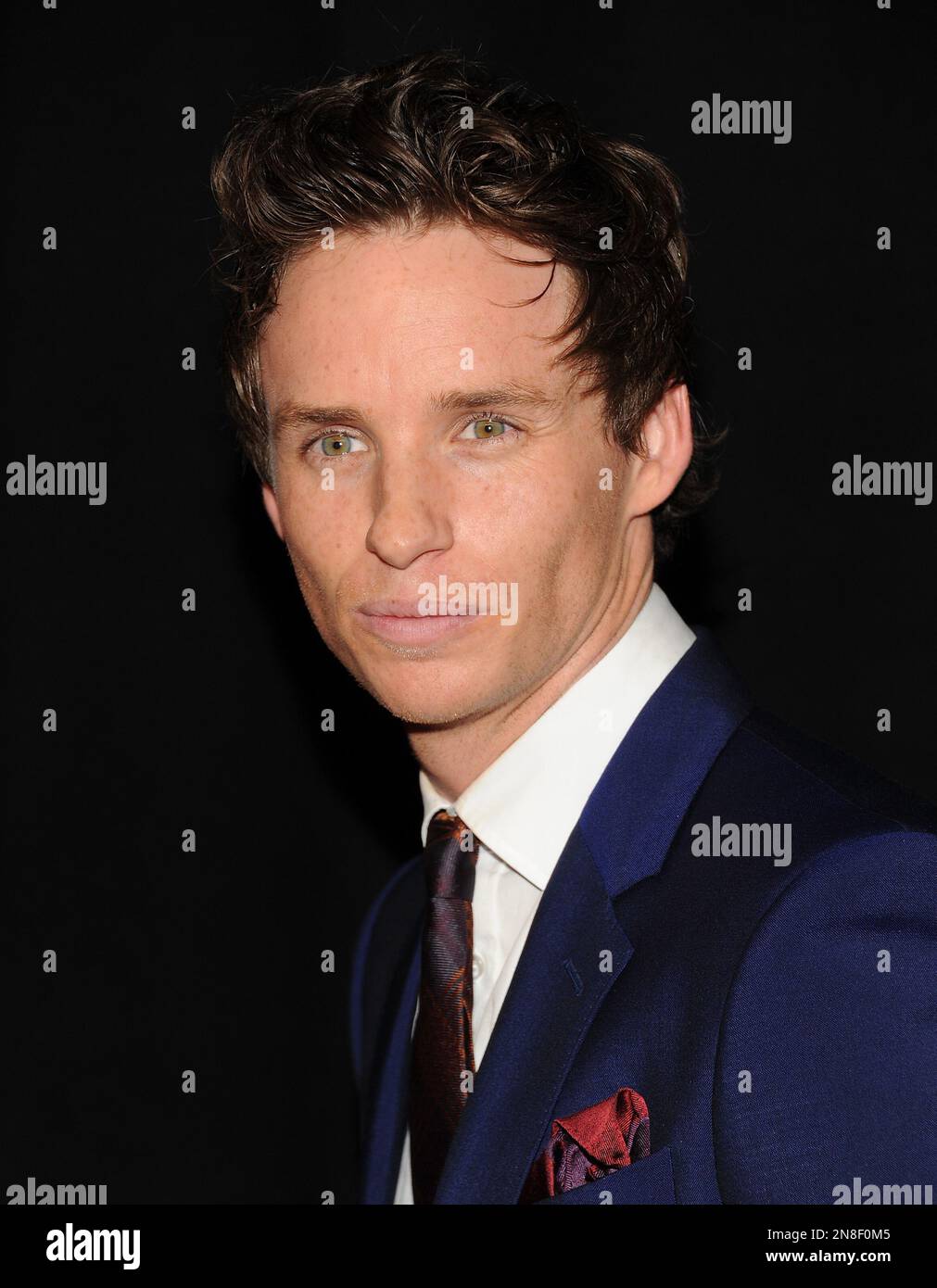 Actor Eddie Redmayne attends the premiere for "Les Miserables" at the ...