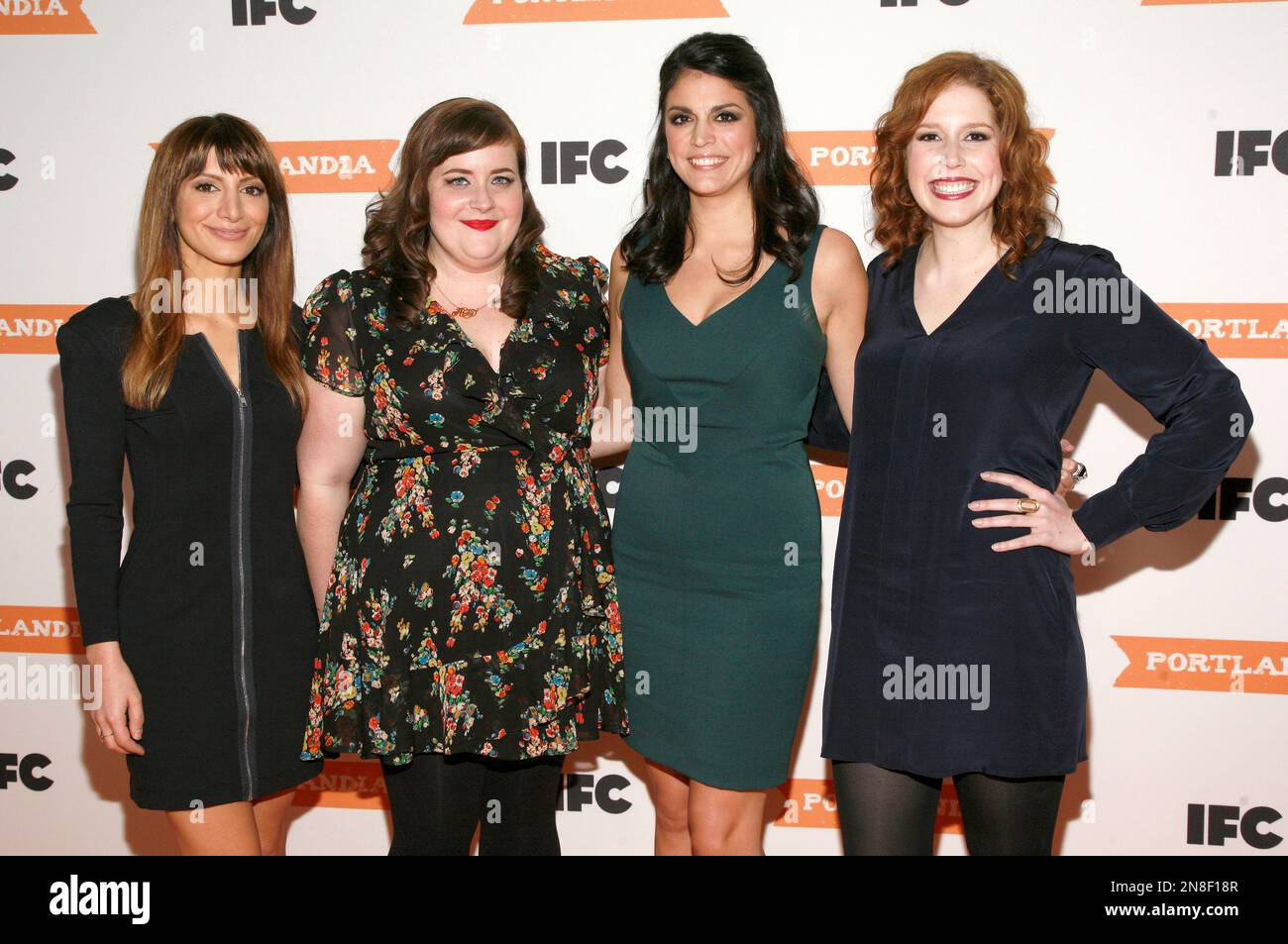 From left, actresses Nasim Pedrad, Aidy Bryant, Cecily Strong and ...