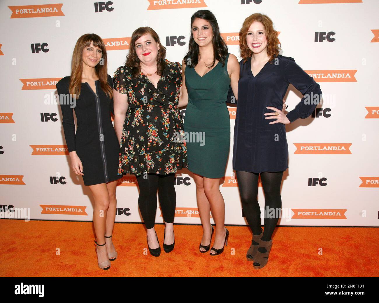 From left, actresses Nasim Pedrad, Aidy Bryant, Cecily Strong and ...