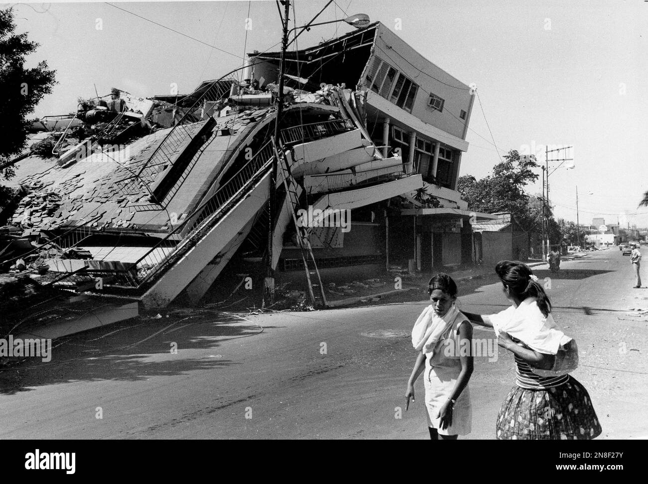 A doctors' office building is shattered following the powerful ...