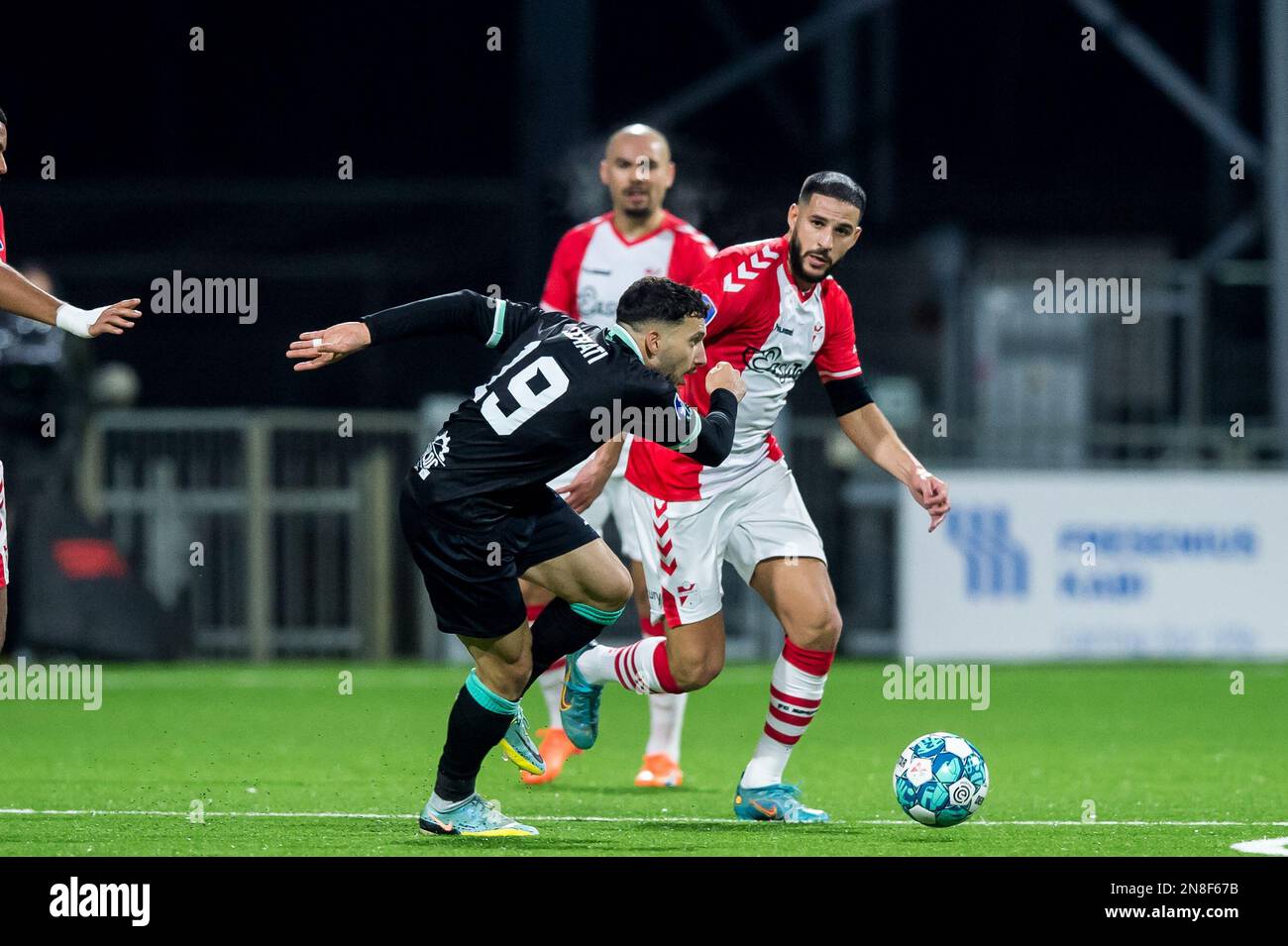 EMMEN - (lr) Arianit Ferati of Fortuna Sittard, Ahmed El Messaoudi of ...