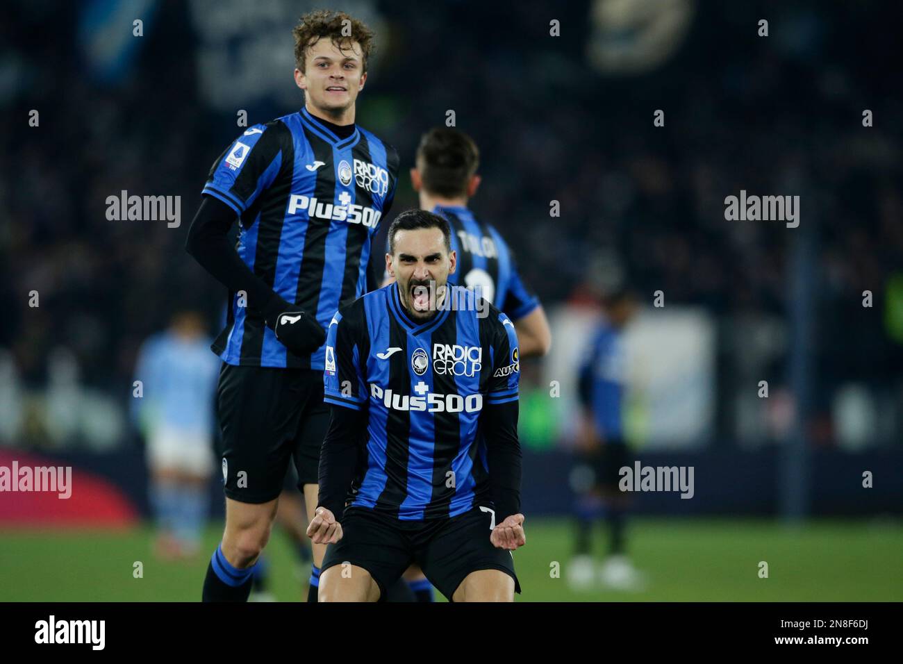 Atalanta's Italian defender Davide Zappacosta celebrates after scoring ...