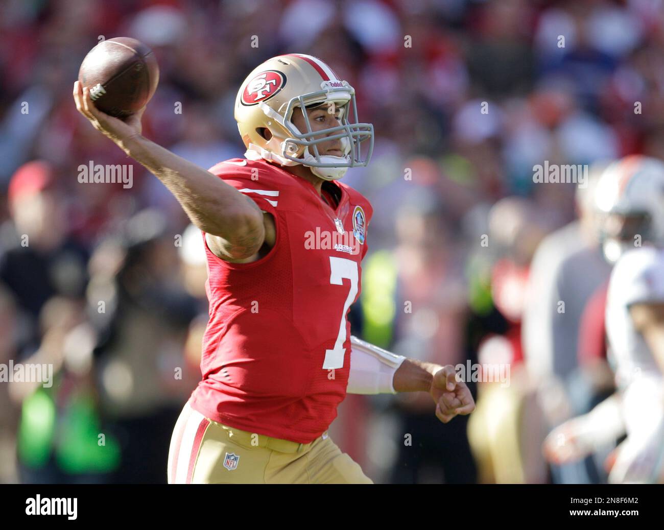 San Francisco 49ers quarterback Colin Kaepernick during the first ...