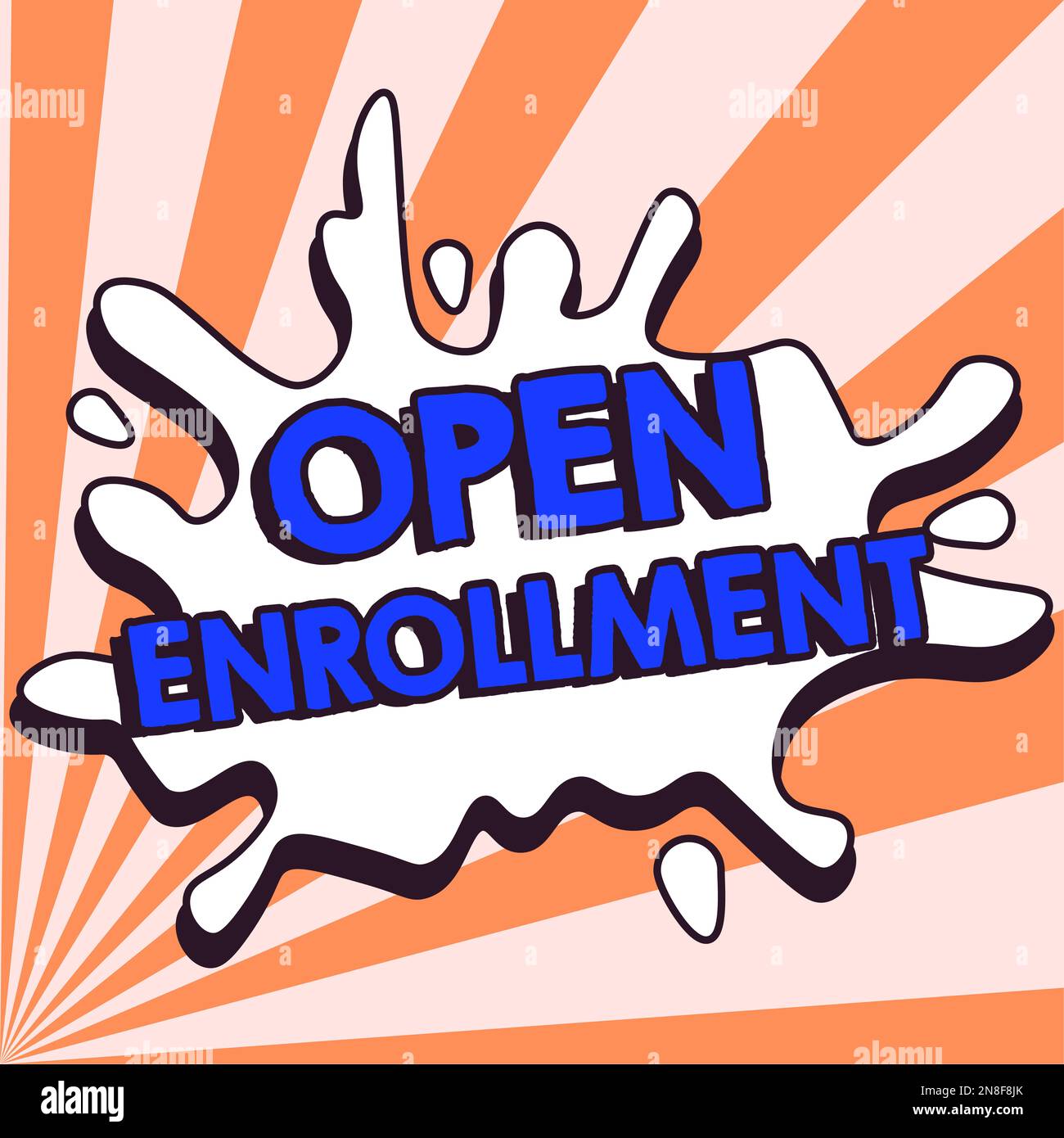 Hand writing sign Open Enrollment. Business idea The yearly period when ...