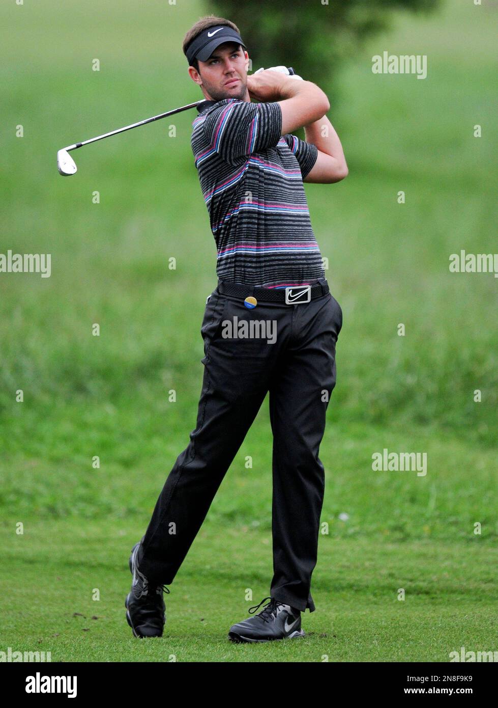Scotland's winner Scott Jamieson plays a shot during the inaugural ...