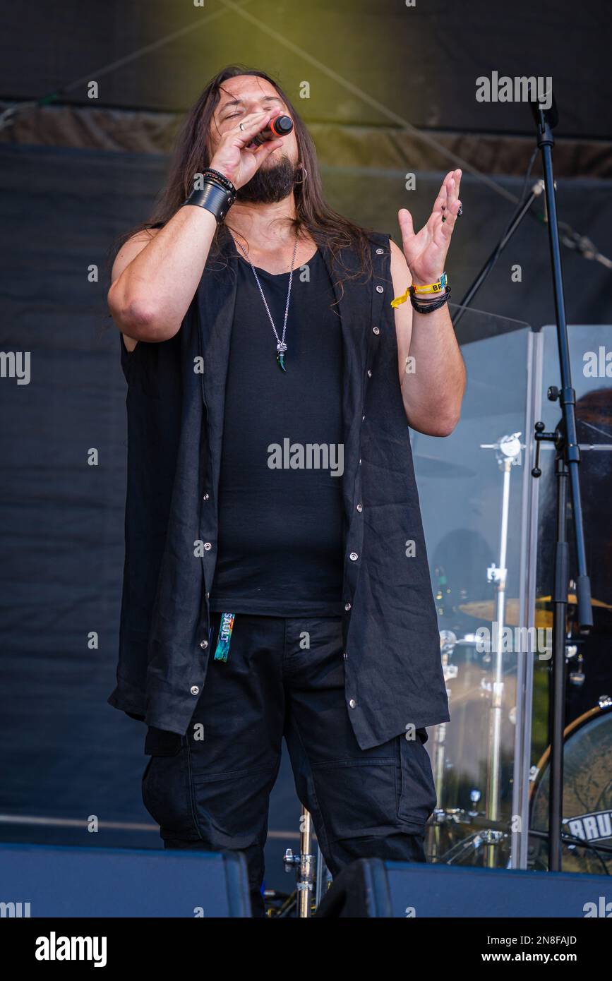 Thy Catafalque performing at Brutal Assault 2022 festival in Josefov ...