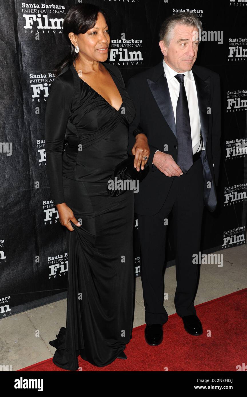 From left, Grace Hightower, and Robert De Niro arrive at the Kirk ...