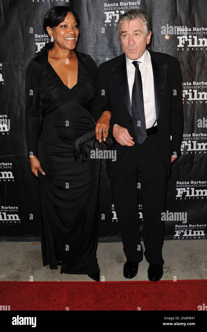 From left, Grace Hightower, and Robert De Niro arrive at the Kirk ...