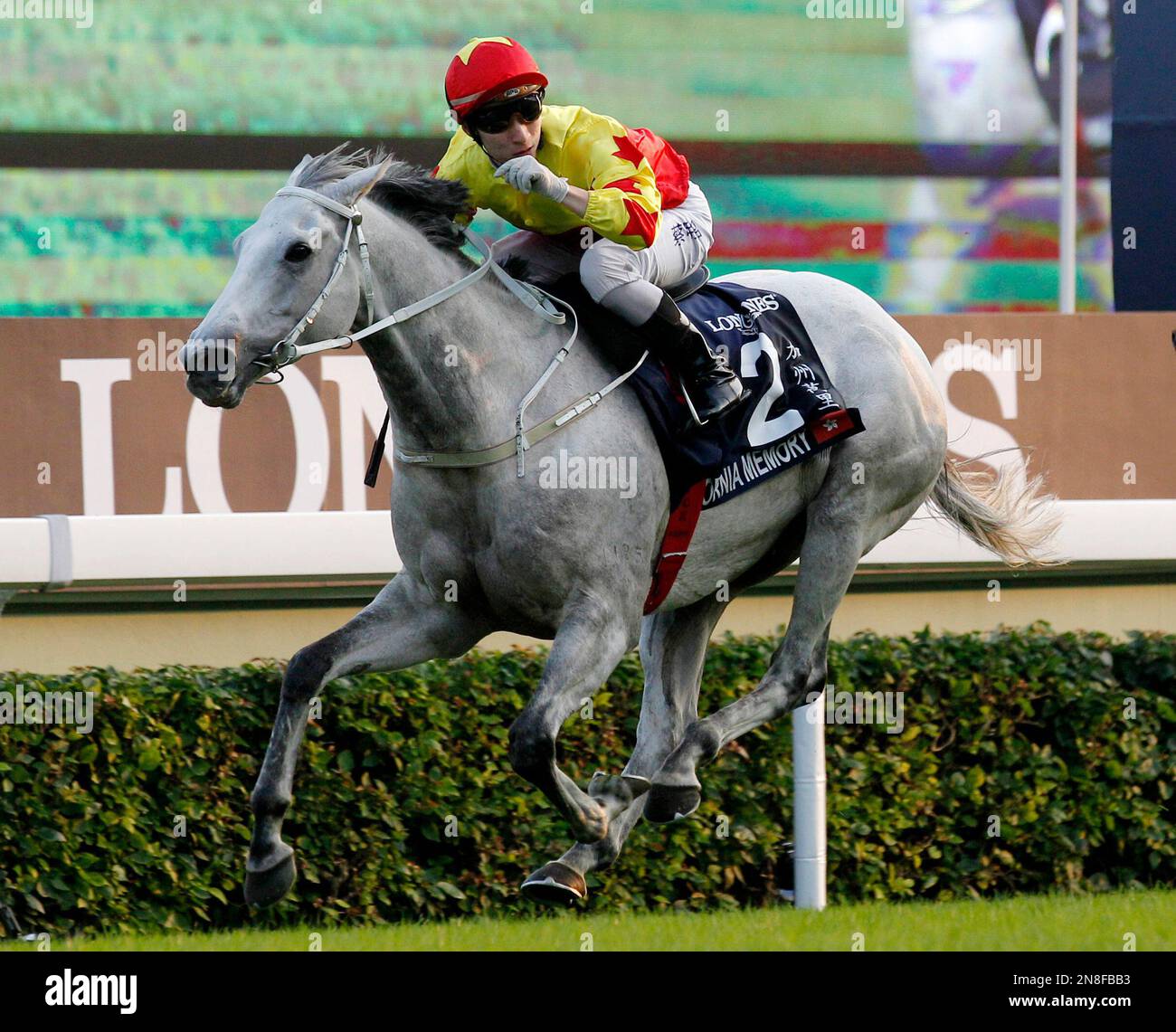 Hong Kong jockey Matthew Chadwick, riding Hong Kong horse California ...