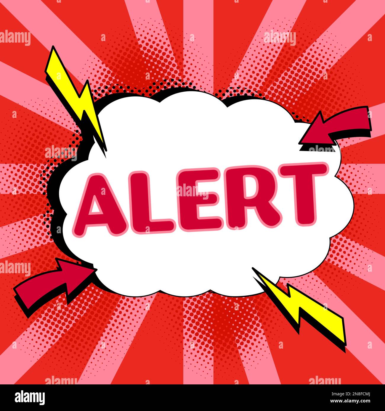 Handwriting text Alert. Word Written on An announcement Signal warning ...