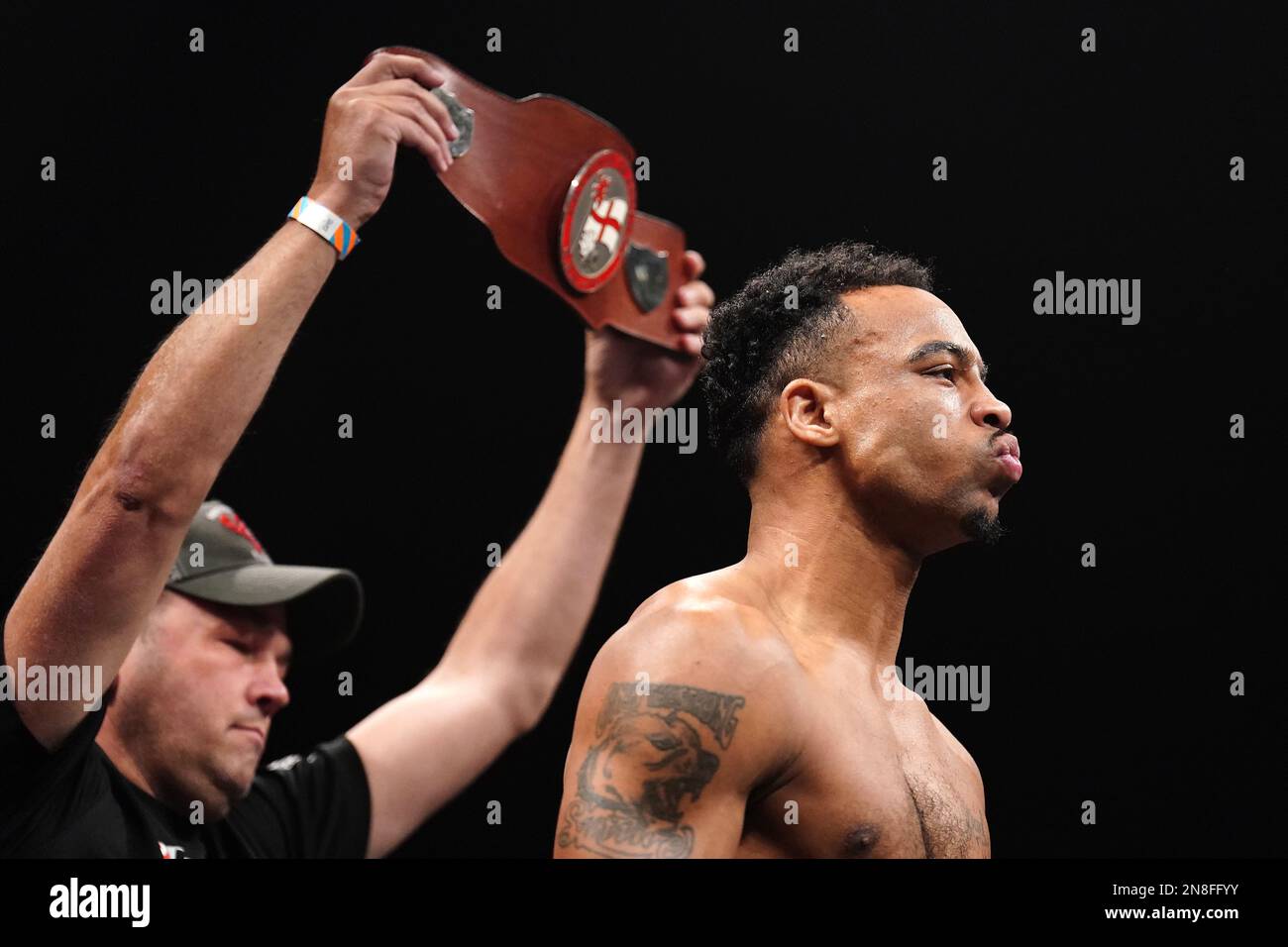 Tyler Denny before the fight against Brad Pauls in the English ...