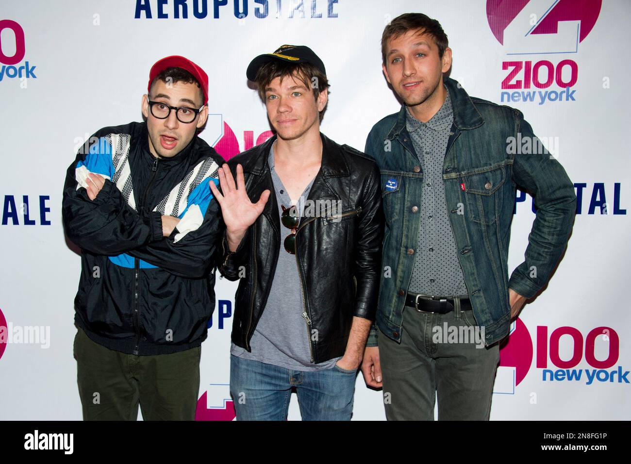 Members of the group fun., from left to right, Jack Antonoff, Andrew ...