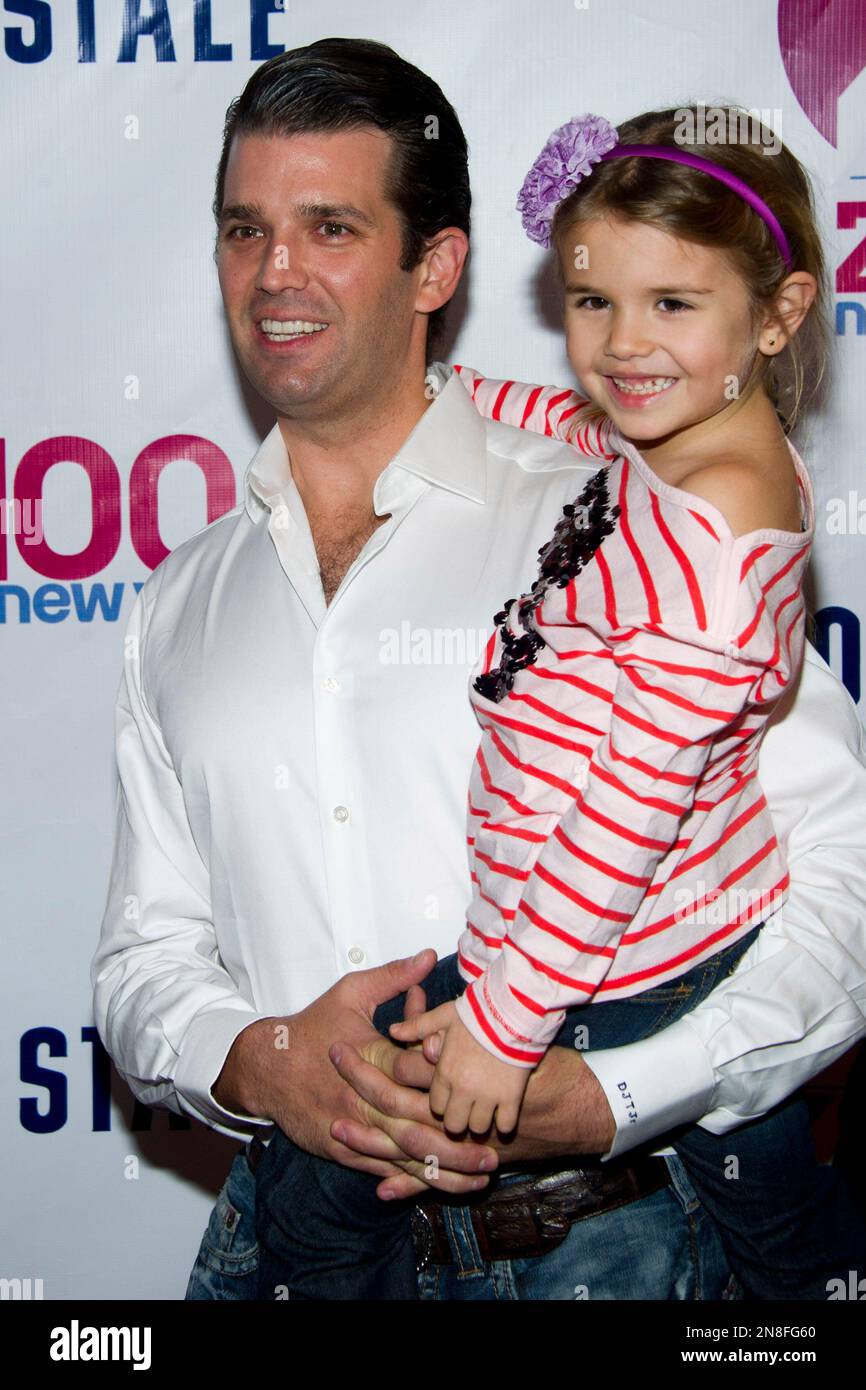 Donald Trump Jr. and daughter Kai attend Z100's Jingle Ball on Friday ...