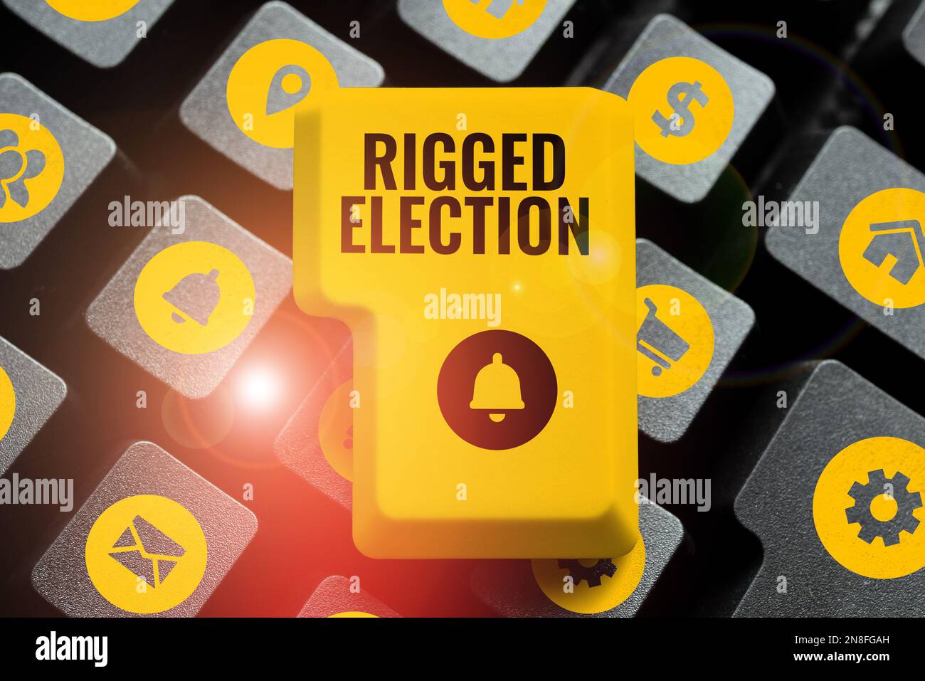 Conceptual caption Rigged Election. Word for Manage drilling operations ...