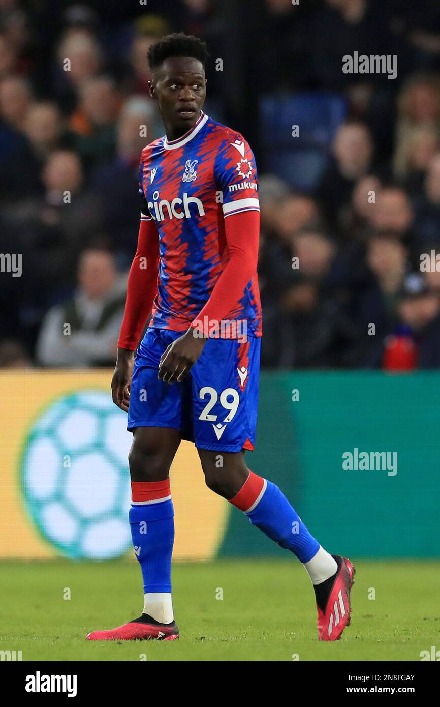 London, UK. 11th Feb, 2023. Naouirou Ahamada of Crystal Palace in ...