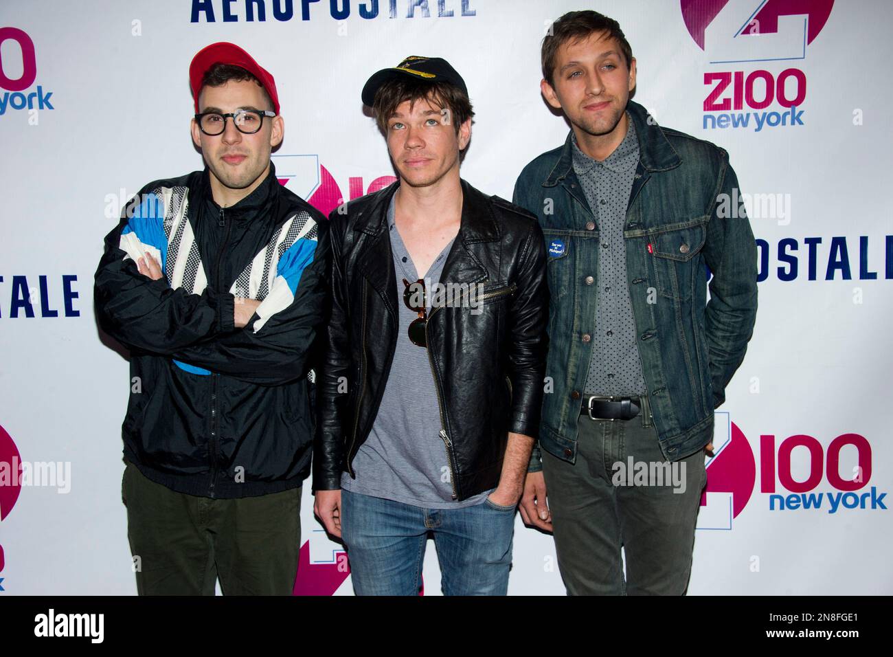 Members of the group fun., from left to right, Jack Antonoff, Andrew ...