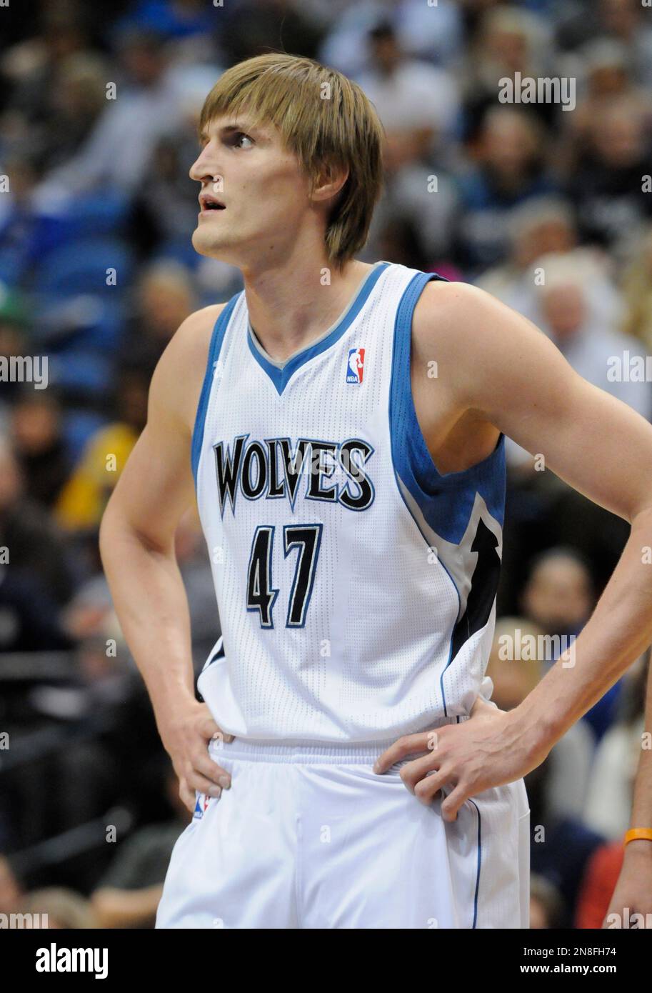 Minnesota Timberwolves' Andrei Kirilenko of Russia is shown during an NBA basketball game ...