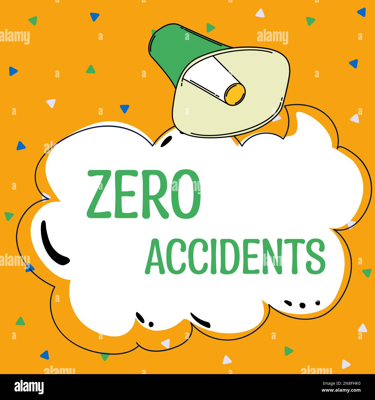 Text sign showing Zero Accidents. Business showcase important strategy ...