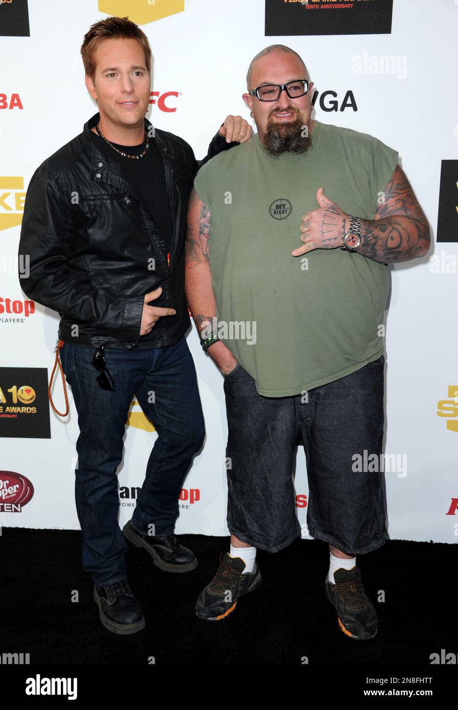 Allen Lee Haff, left, and Clinton "Ton" Jones arrive at Spike's 10th ...