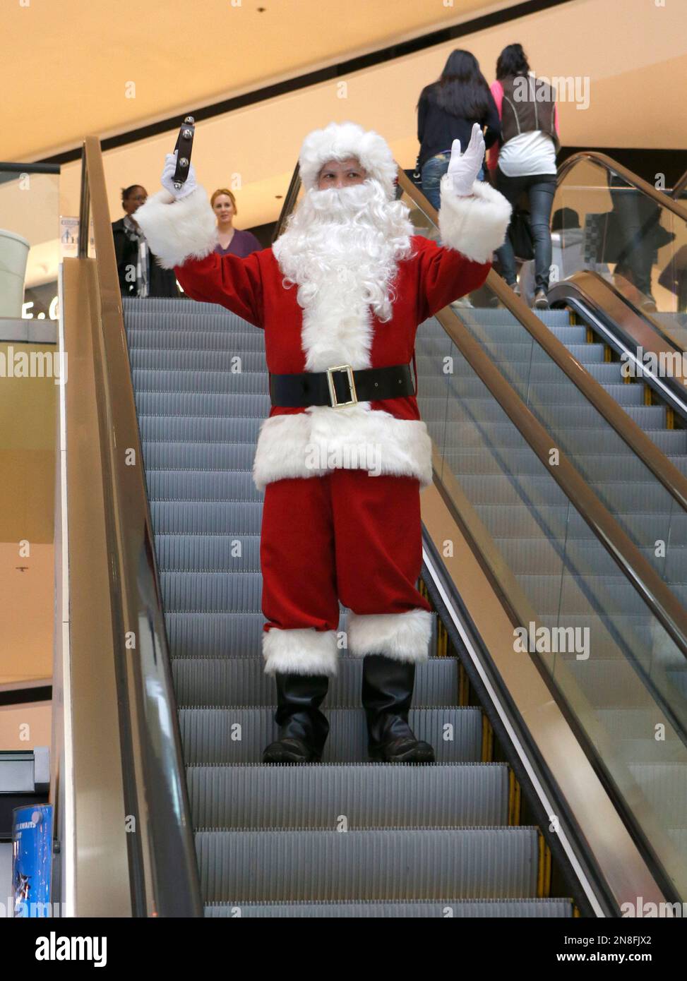 A signing Santa Claus celebrates the December 11th Blu-ray, DVD and ...