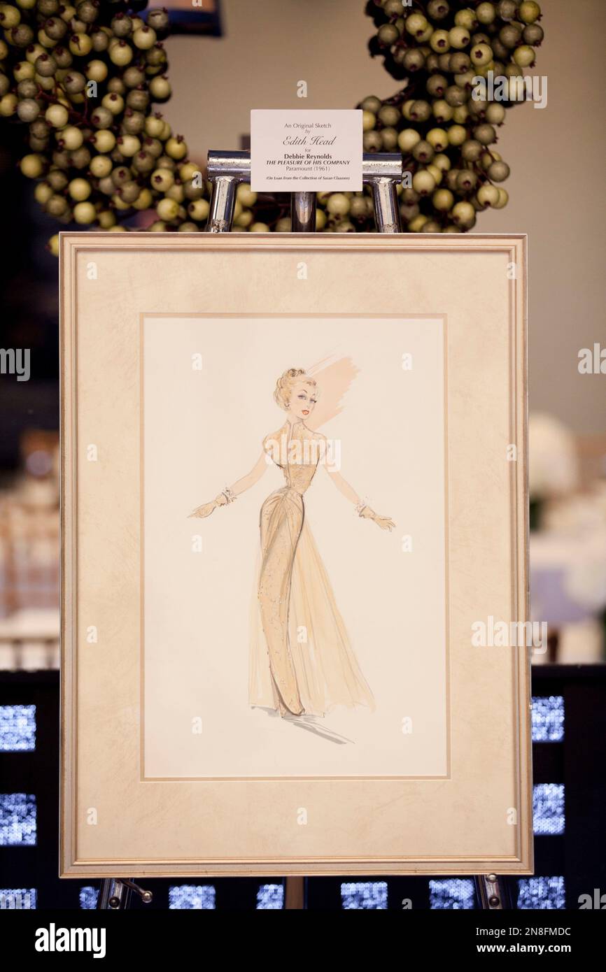 Edith Head designs during a luncheon to celebrate "Conversations with ...