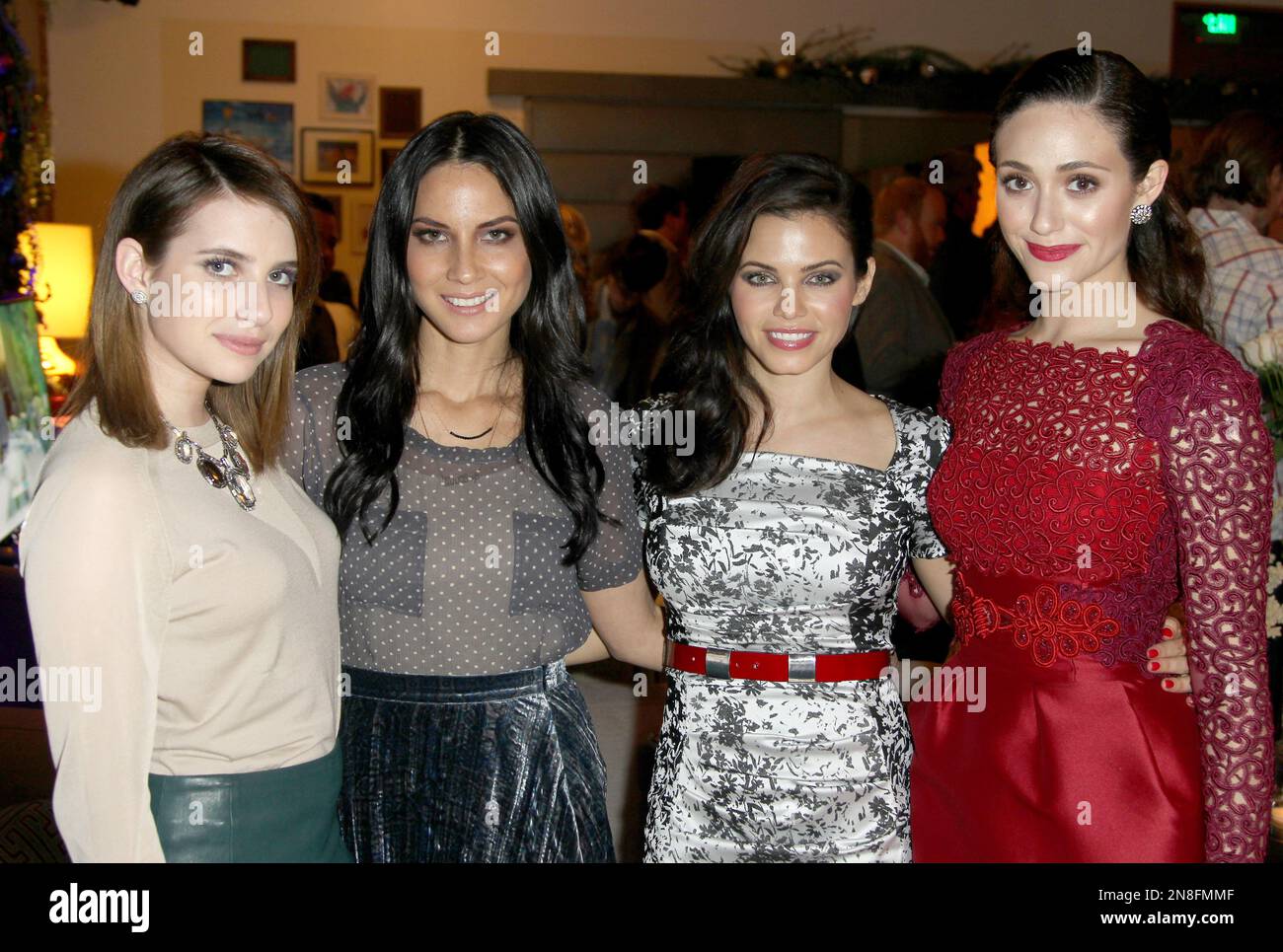 IMAGE DISTRIBUTED FOR MICROSOFT - From left, Emma Roberts, Olivia Munn ...
