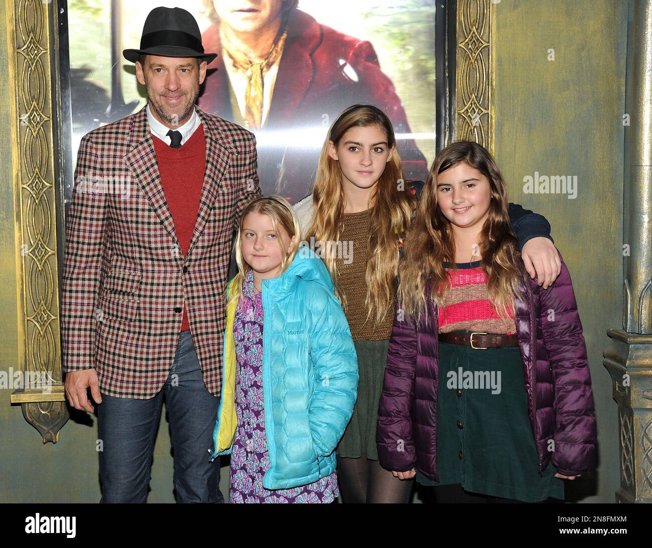 Actor Anthony Edwards and his daughters attend the premiere of "The ...