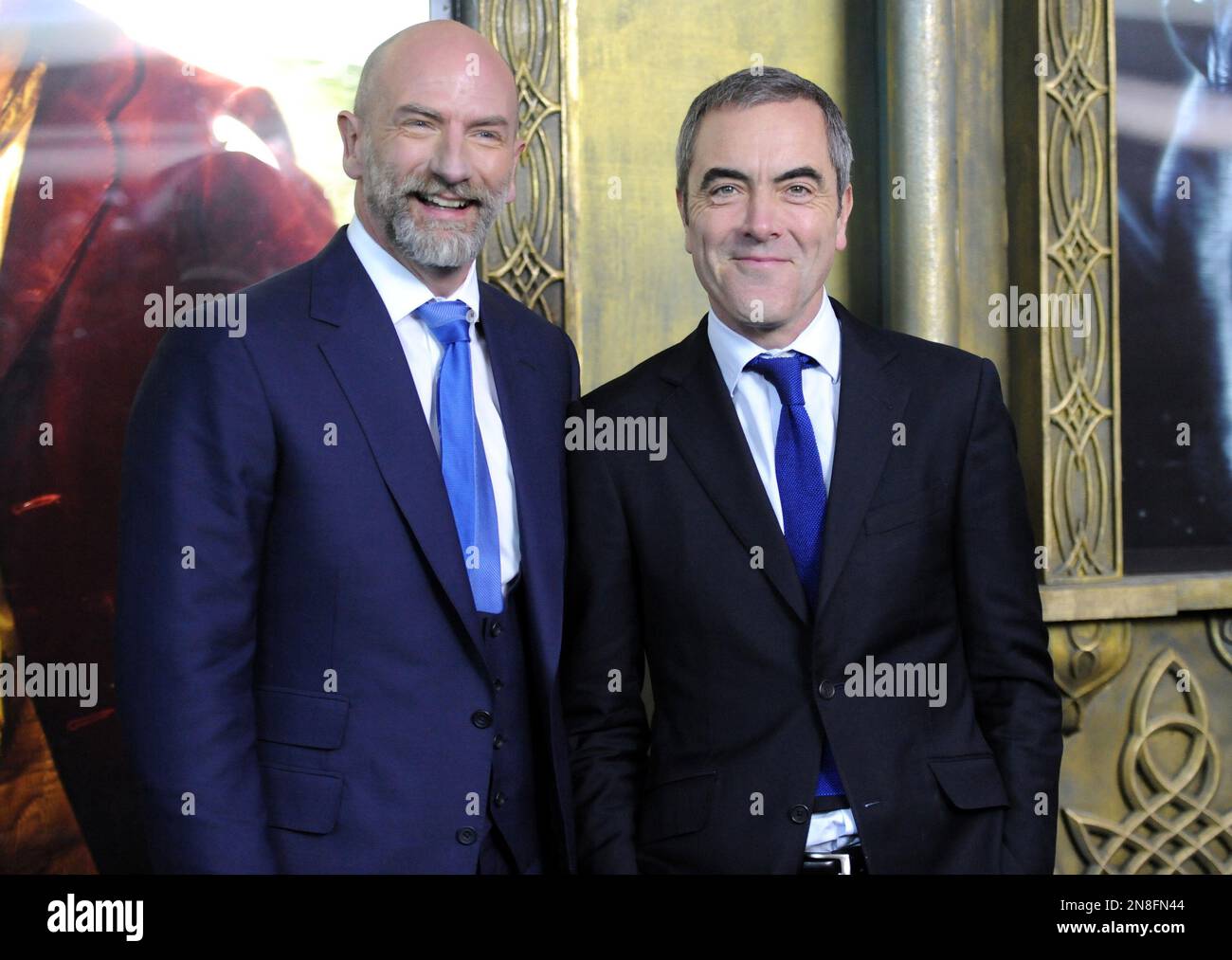 Actors Graham McTavish, left, and James Nesbitt attend the premiere of ...