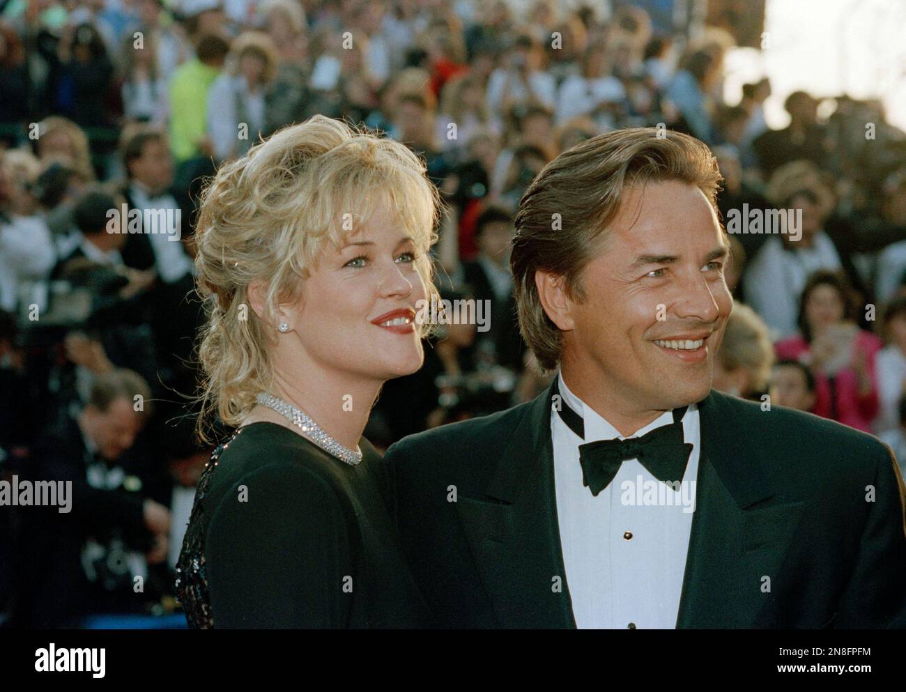 Actor Don Johnson and his wife, actress Melanie Griffith, arrive for ...
