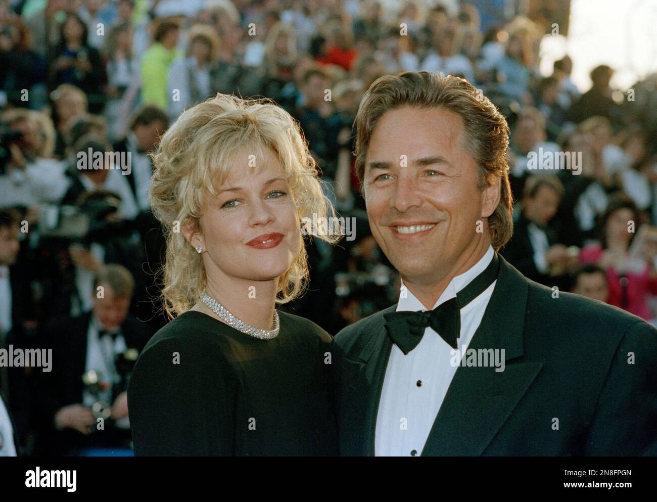 Actor Don Johnson and his wife, actress Melanie Griffith, arrive for ...