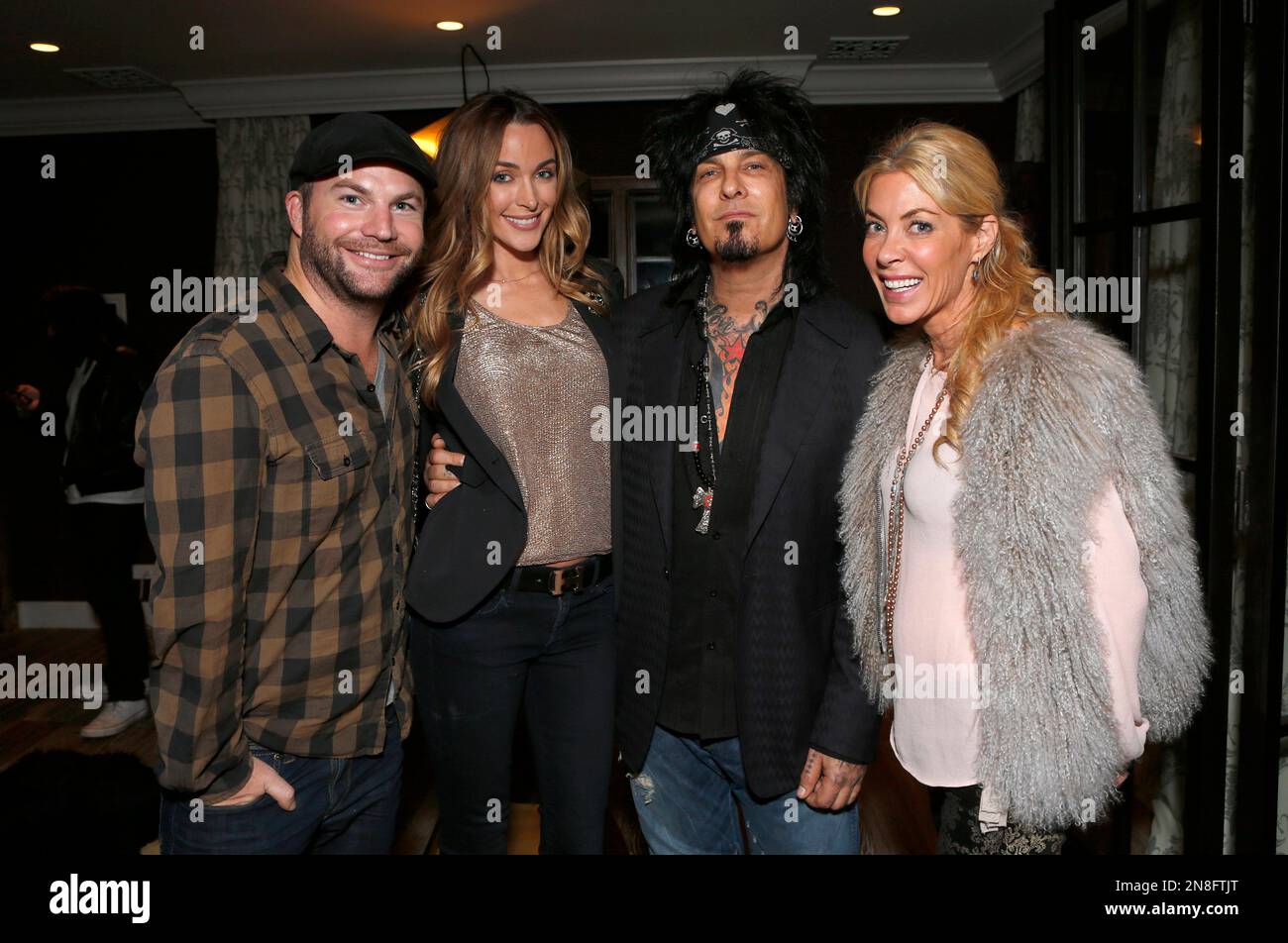 Darren Rose, Courtney Bingham, Nikki Sixx and Elaine Culotti attend the ...