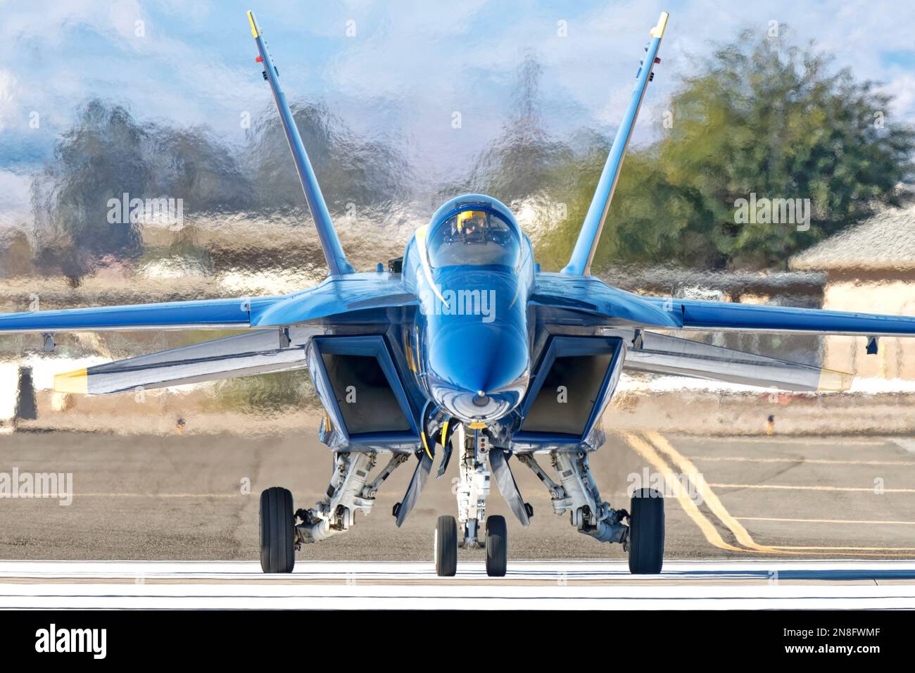 Blue Angels F-18 Super Hornet Jet Stock Photo - Alamy