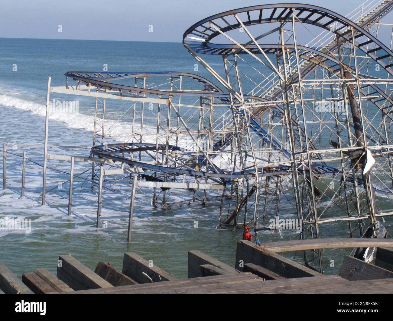 This Nov. 29, 2012 photo shows the Jet Star roller coaster in Seaside ...