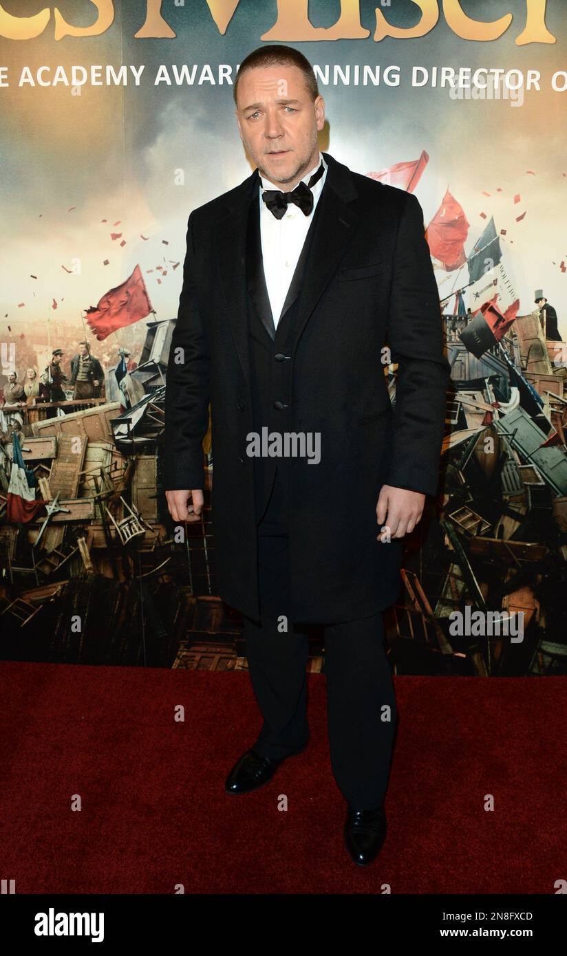 Actor Russell Crowe poses for a photograph as he arrives at the after ...