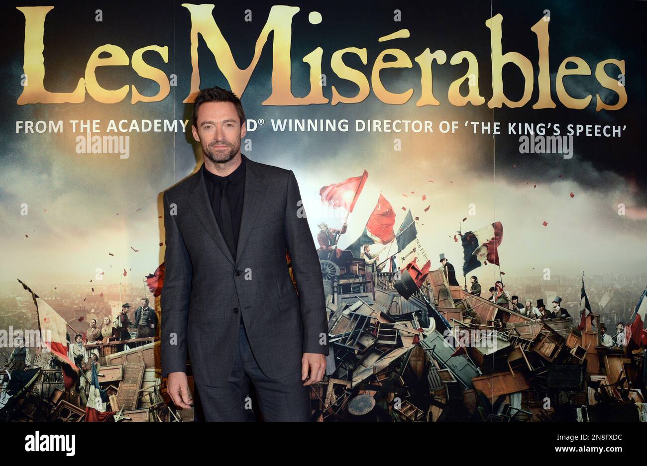 Actor Hugh Jackman poses for a photograph as he arrives at the after ...