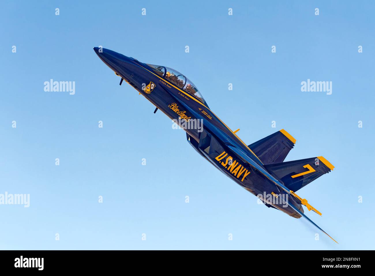 Blue Angels F-18 Super Hornet Jet Stock Photo - Alamy