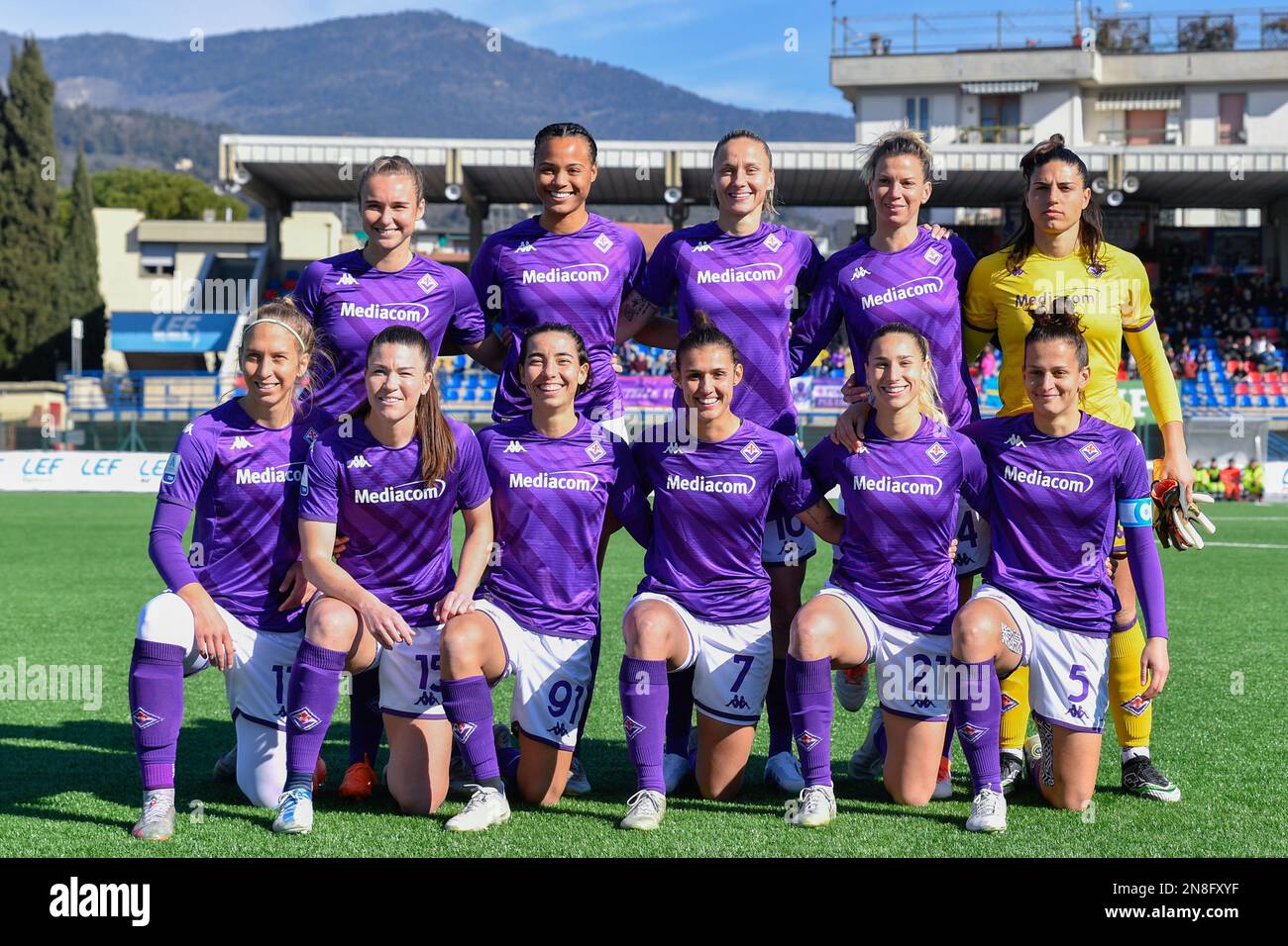 ACF Fiorentina team line-up during ACF Fiorentina vs Juventus FC ...