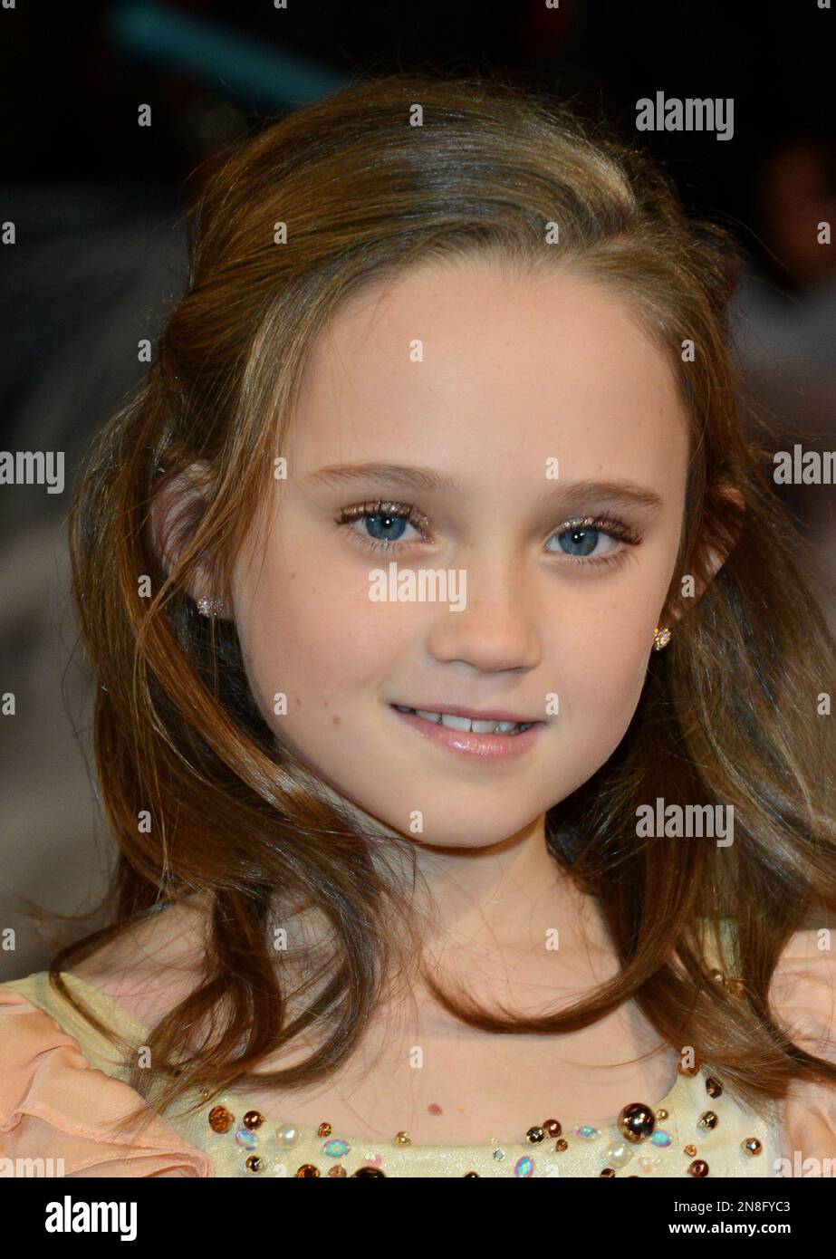 Isabelle Allen seen at the UK premiere of Les Misérables at the Empire ...