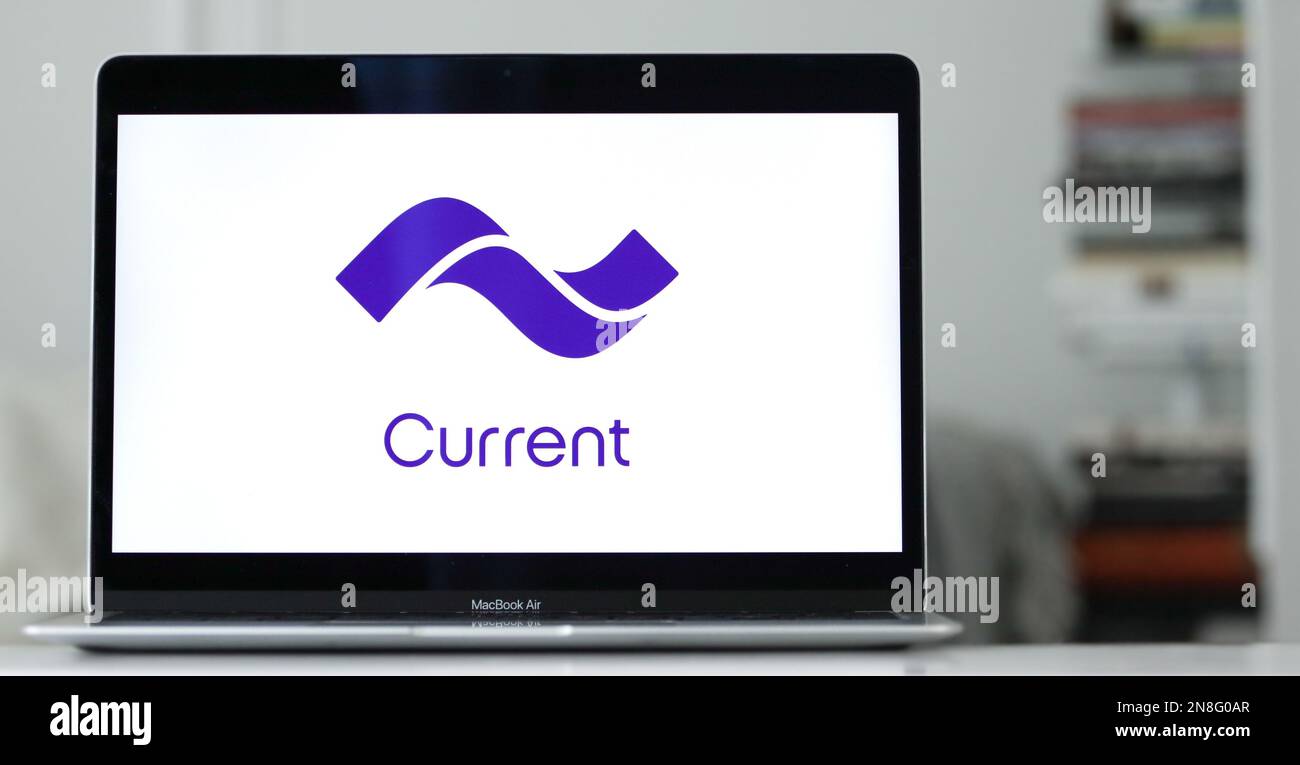 The logo of Current, a popular financial technology (fintech ...
